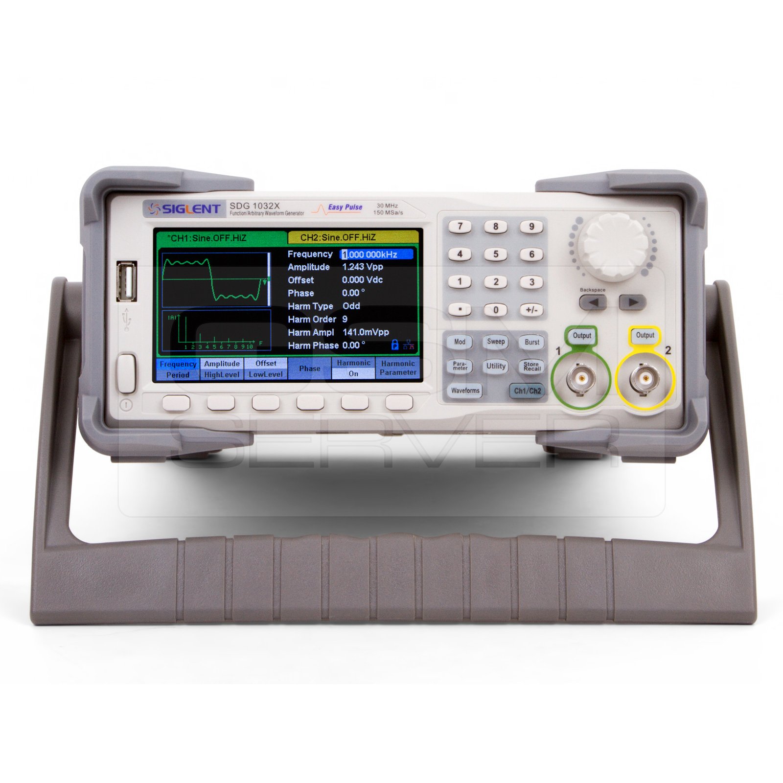 Generador de funciones arbitrarias SIGLENT SDG1032X - GsmServer