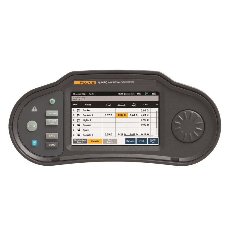 Многофункциональный тестер электроустановок Fluke 1674 FC FTT (5581087 ...